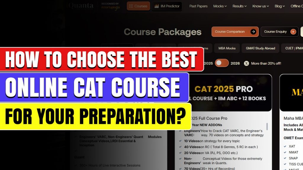 How to Choose the Best Online CAT Course for Your Preparation - edustoke